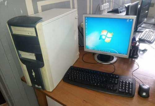 Компьютер + монитор + клавиатура + мышь (комплект)