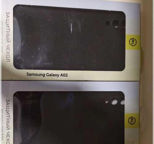 Чехол на samsung A02 2шт