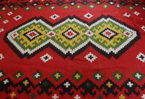 Ковер килим двухсторонний шерсть винтажный 50-е