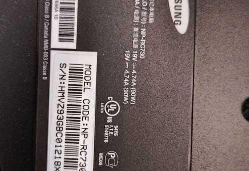 17.3" Samsung NP-RC730, 750 ГБ, Core i7-2630QM, RAM 6 ГБ, GeForce GT 540M 2 ГБ