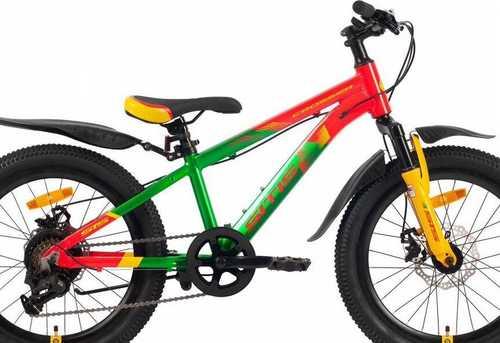 Велосипед sitis crosser 20" (2023) Red-Green-Yello