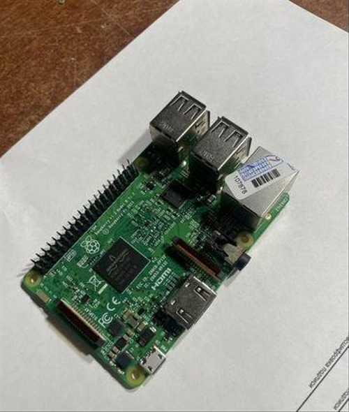 Микрокомпьютер Raspberry Pi 3 model B ARMv8 1Gb/Wi