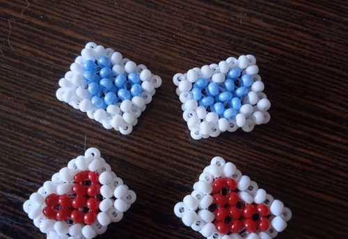 Сердечки из бисера