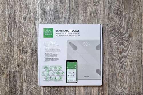 Умные электронные напольные весы elari SmartScale