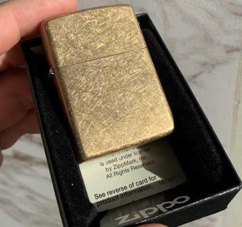 Зажигалка Zippo 28496 Tumbled Brass