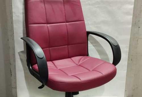 Компьютерное офисное кресло экокожа бордовый