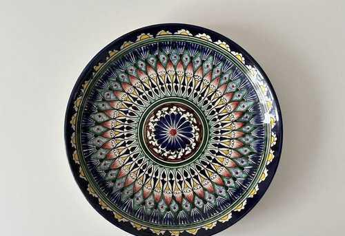Тарелка ляган риштанская керамика