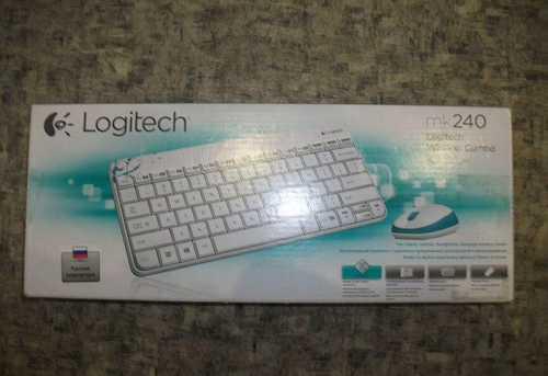 Клавиатура+мышь беспроводные Logitech mk240