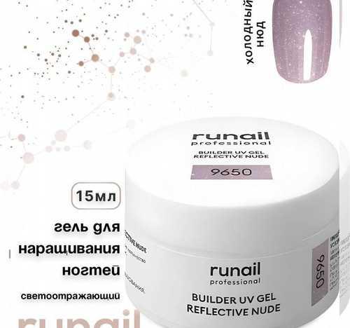 RuNail Светоотражающий гель, 15 мл №9650