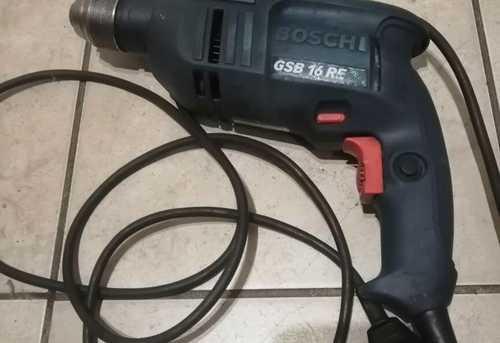 Дрель электрическая Bosch GSB 16 RE