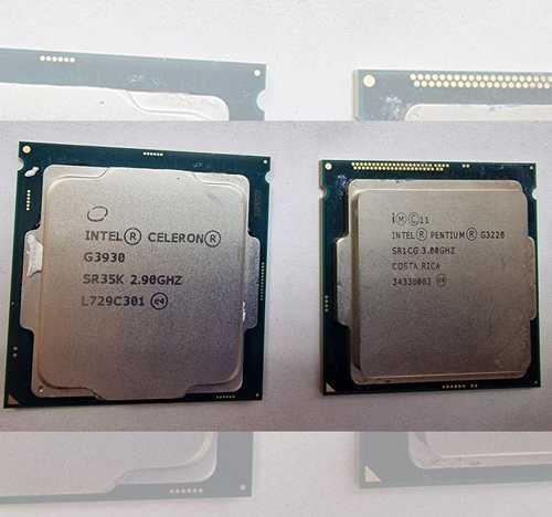 Процессор Intel pentium G3220 и celeron G3930