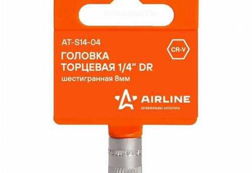 Airline AT-S14-04 Головка торцевая 1/4 DR шестигра