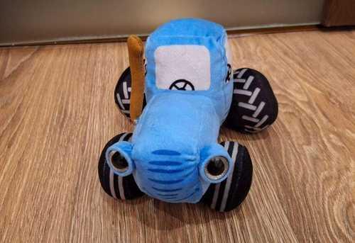 Игрушка синий трактор мягкая Мульти-пульти