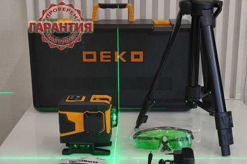 Лазерный уровень Deko 3D/360. Штатив. Гарантия