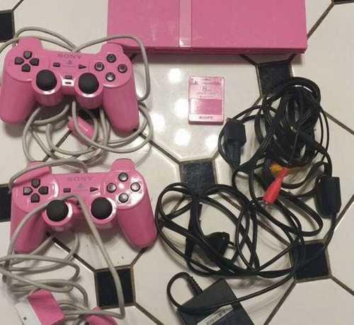 Sony PS2 Pink Edition Редкого Розового Цвета