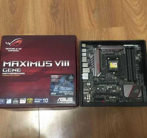 Материнская плата asus maximus viii gene