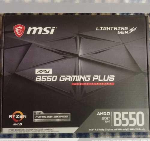 Новая Msi B550 MPG Gaming Plus Gen4