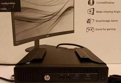 Мини пк HP 260g2 с новым изогнутым монитором