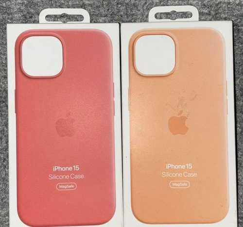 2 оригинальных iPhone 15 Silicone Case