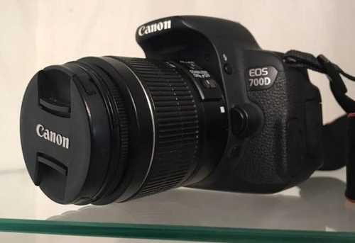 Зеркальный фотоаппарат canon eos 700d