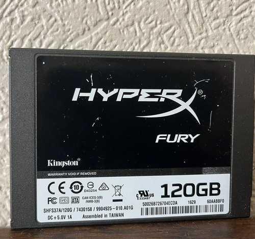 Ssd kingston hyperx fury 120gb