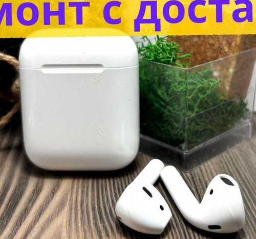 Airpods 1,2 оригиналы с новыми батареями