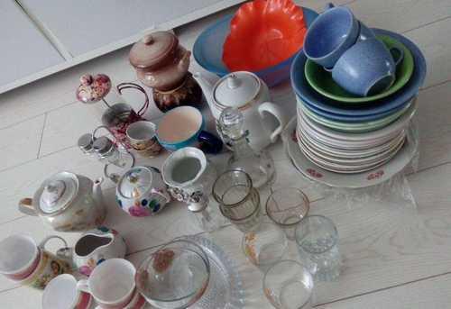 Кружки,тарелки,чайники, кастрюли,стаканы