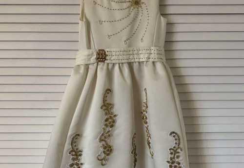 Белоснежное платье на рост 116-122