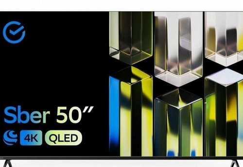 Телевизор sber SDX-50UQ5230T 4к qled новый