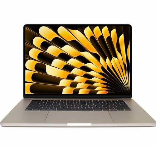 Ноутбук Apple MacBook Air 15 2024 mryr3, Apple M3/8Gb/SSD256Gb/M3 10-Core/15"/macOS/сияющая звезда