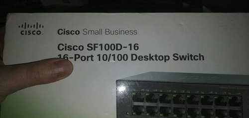 Коммутатор cisco SF100D-16