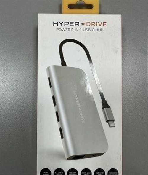 USB Хаб HyperDrive power 9 in 1 Hub для USB- C