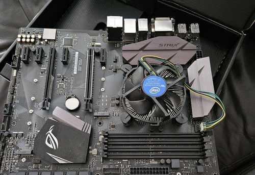 Материнская плата 1151 asus strix h270f +процессор