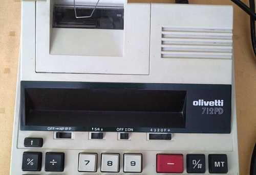 Калькулятор Olivetti печатающий