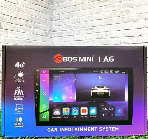 Автомагнитола 4/64GB BOS-mini A6   камера заднего