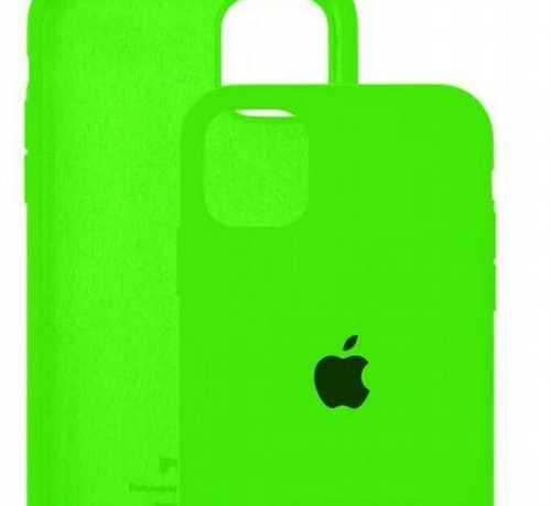 Чехол Silicone Case на iPhone 11 (салатовый)