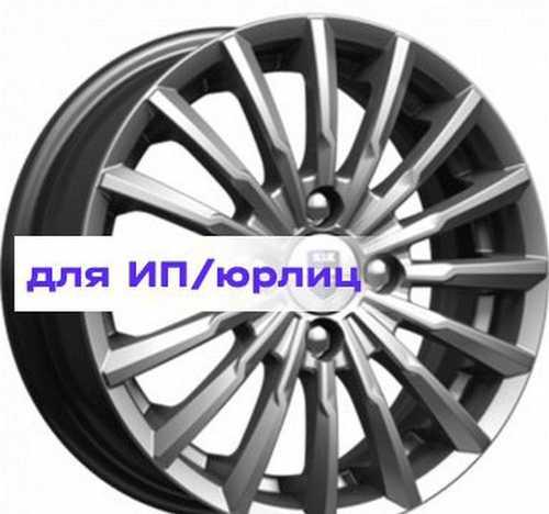 K&K 5,5x14/4x100 ET45 D56,6 Акцент (кс641) Дарк платинум