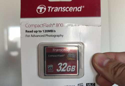 Карта памяти Transcend compact flash 800