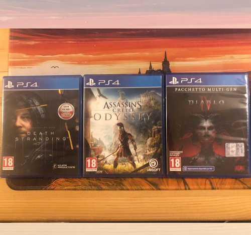 PS4 игры: diablo 4, odyssey, death stranding