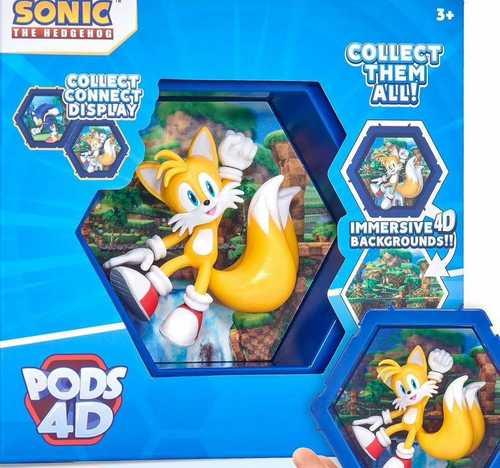 Sonic Соник The Hedgehog Фигурка 4D Tails Тейлз