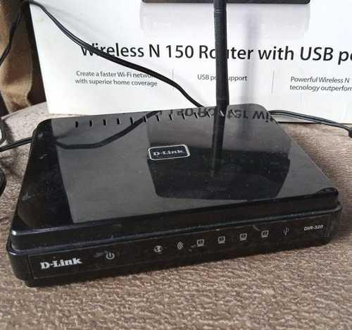 Роутер d link dir 320, Wi-Fi, USB