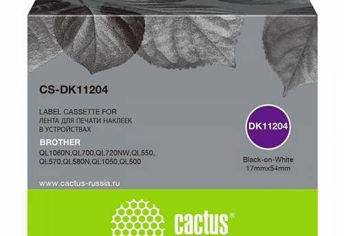 Картридж ленточный Cactus CS-DK11204 DK-11204 черн