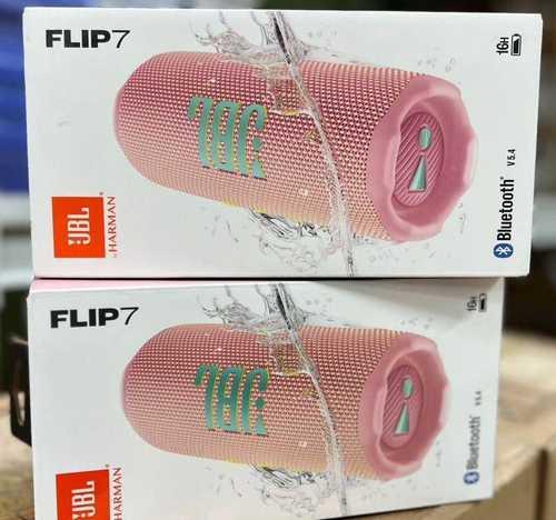 Портативная колонка JBL Flip 7, Розовая / Новая