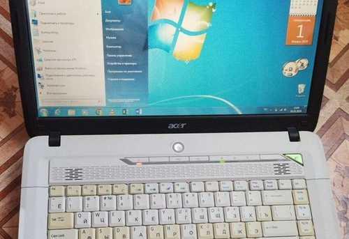 Рабочий двухъядерный Acer, экран 15.4"