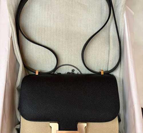 Сумка Hermes constance 18 noir epsom (60)