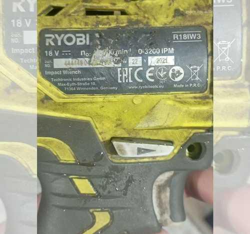 Гайковерт ryobi