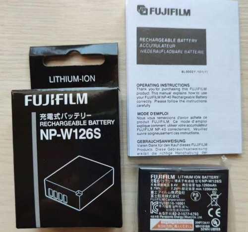 Fujifilm NP-W126S Новая аккумуляторная батарея