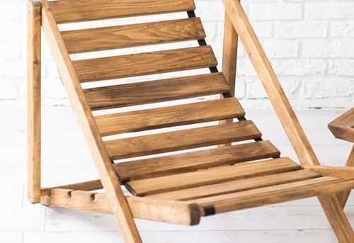 Кресло-шезлонг деревянное