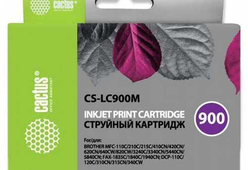 Картридж струйный Cactus CS-LC900M пурпурный (16.6