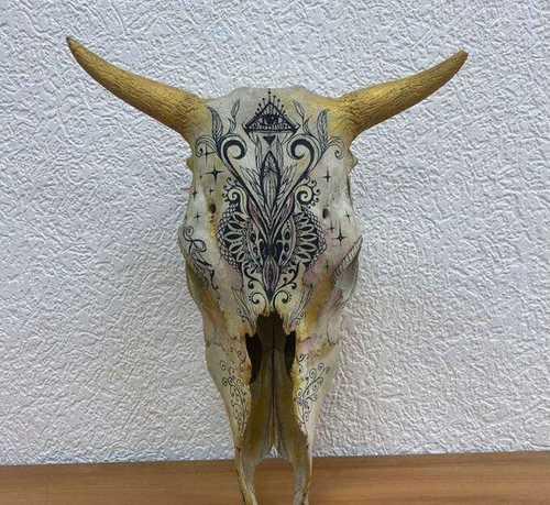 Декоративный череп быка